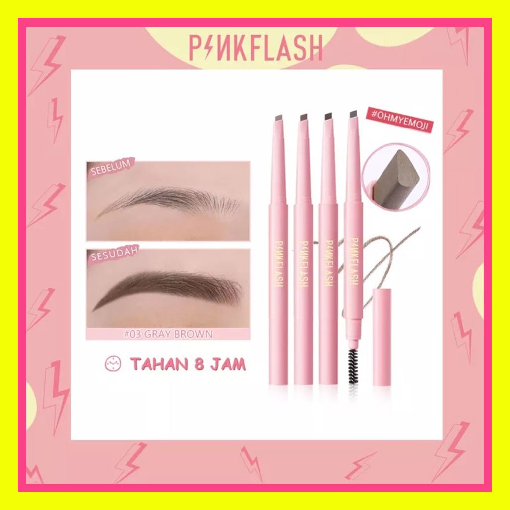 Jual PINKFLASH - Automatic Eyebrow Pencil #OhMyEmoji / Pensil Alis ...