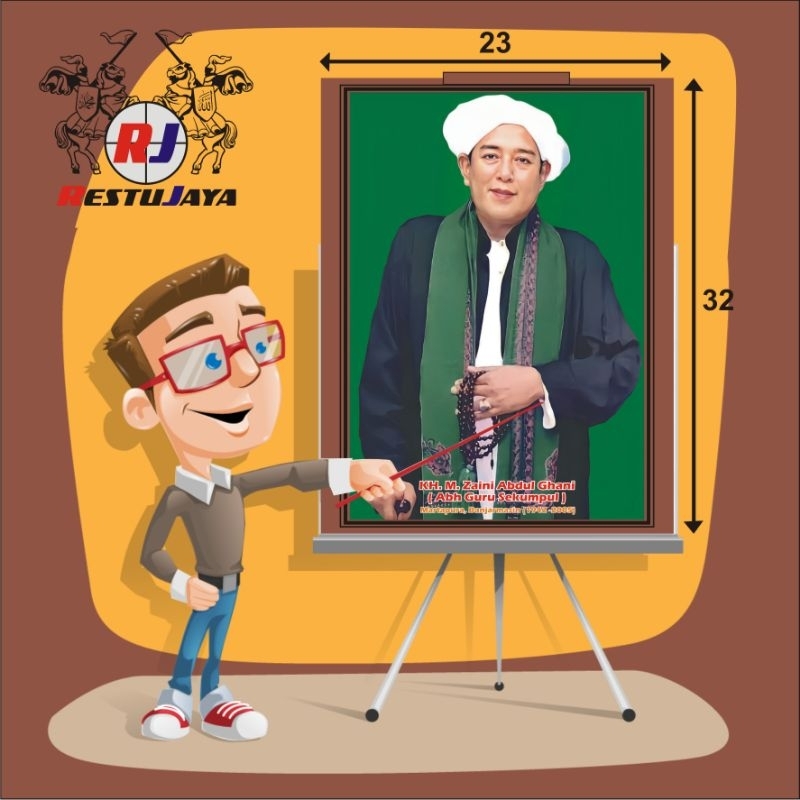Jual Poster Foto Habib M Zaini Abdul Ghani ( Abah Guru Sekumpul ...