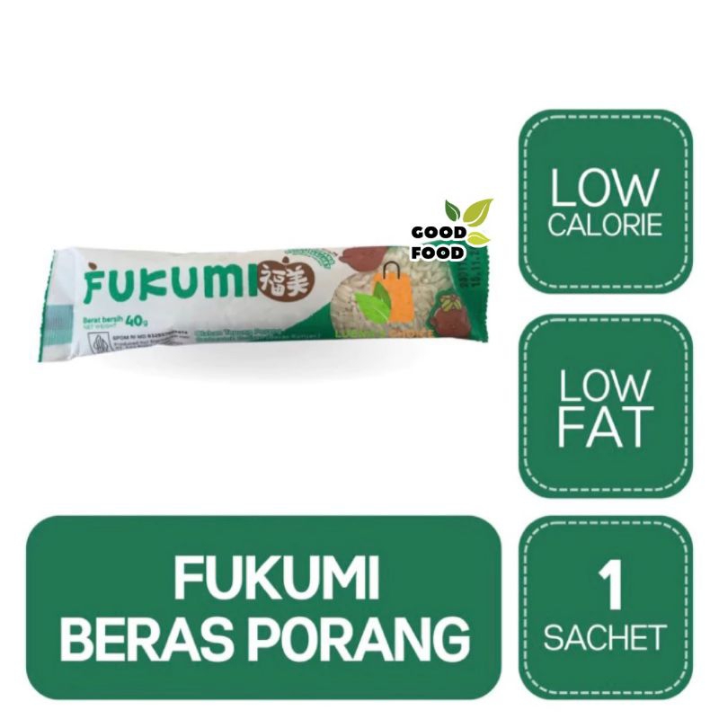 Jual Fukumi Beras Porang Shirataki Beras Diet Rendan Kalori Sachet 40gr ...