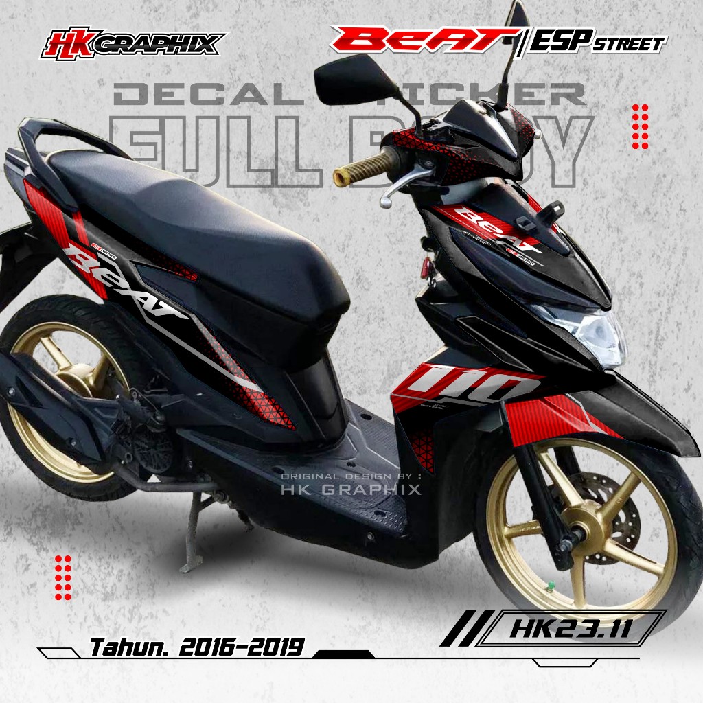Jual Decal Sticker Beat Esp Street Tahun 2016 2017 2018 2019 Full Body ...