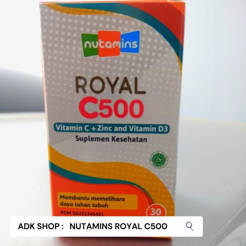 Jual Nutamin Royal C500 - 1 Botol Isi 30 Kapsul - Lengkap Dalam Satu ...