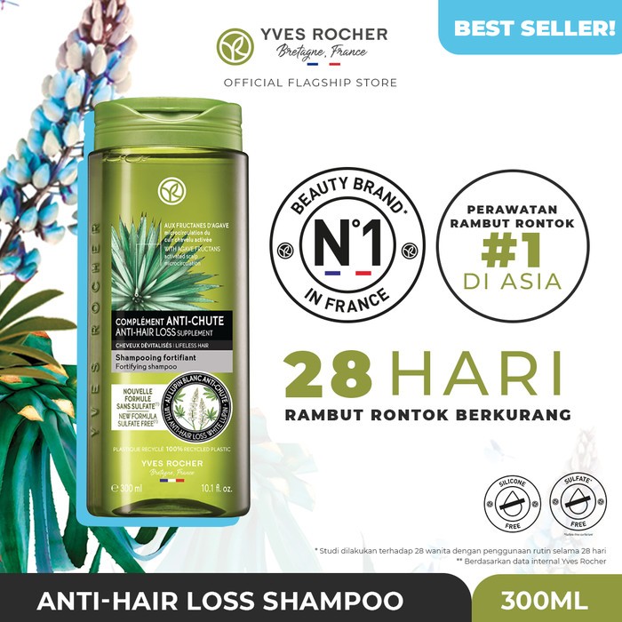 Jual Yves Rocher Fortifying Stimulating Shampoo - Anti Hair Loss - 300 ml | Shopee Indonesia