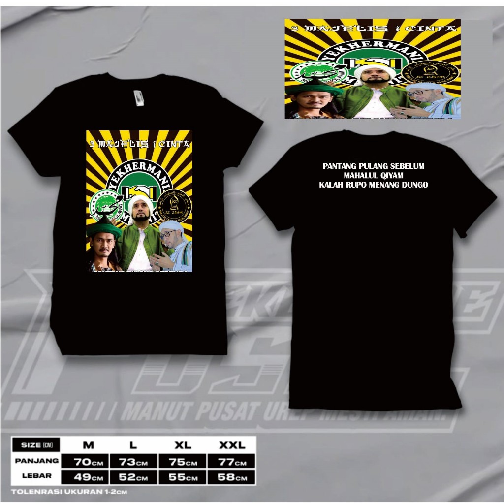 Jual KAOS ANAK MAFIA SHOLAWAT LENGAN PENDEK BAHAN 30S HITAM NAVY / BAJU ...