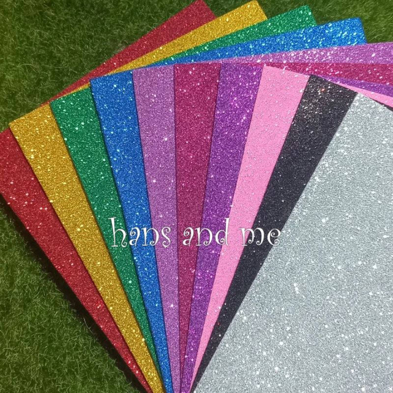 Jual Eva Foam Busa Spon Glitter Gliter (per set) | Shopee Indonesia