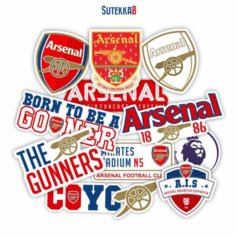 Jual STICKER PACK ARSENAL F.C [12 pcs] | Shopee Indonesia