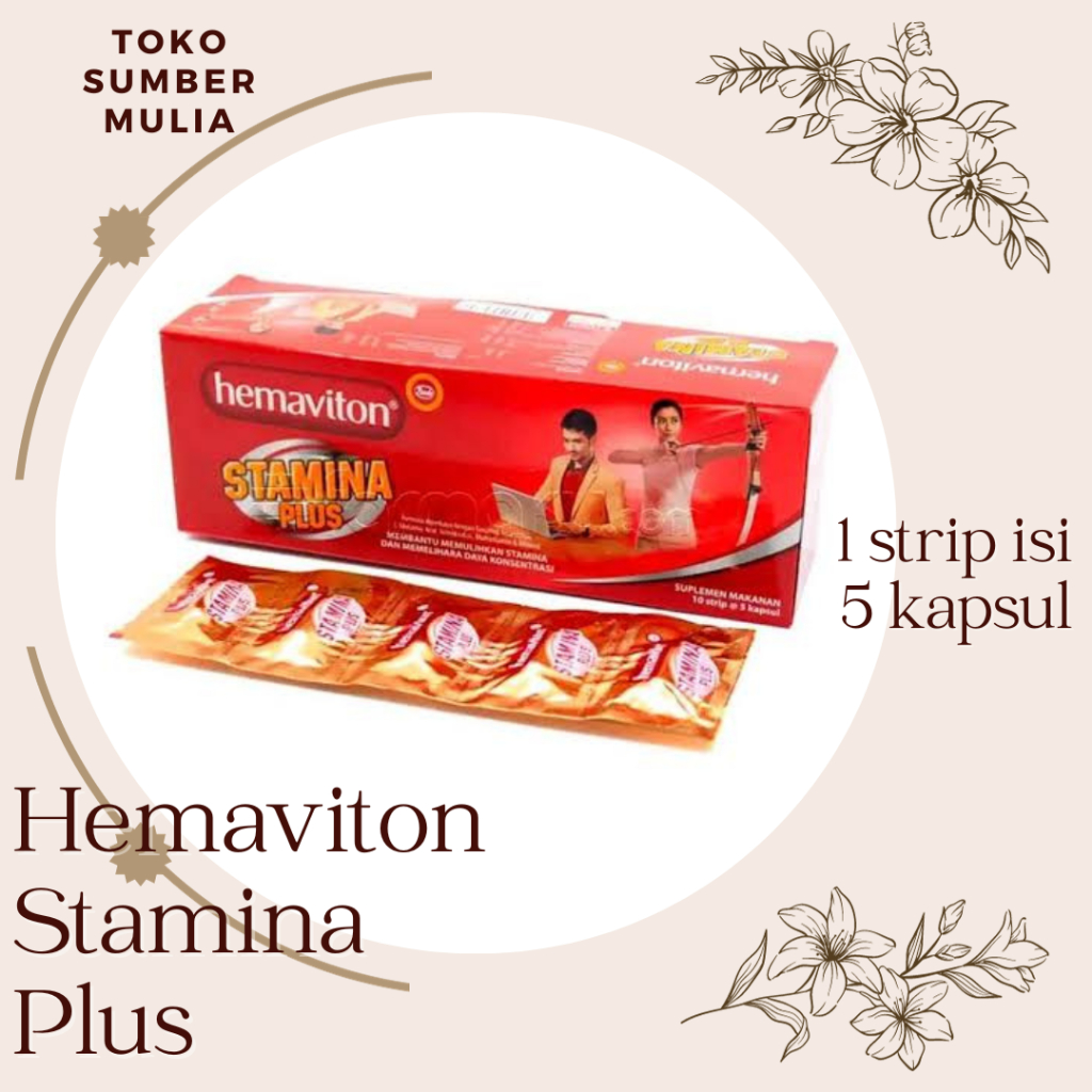 Jual Hemaviton Stamina Plus 1 Strip 5 Kapsul | Shopee Indonesia