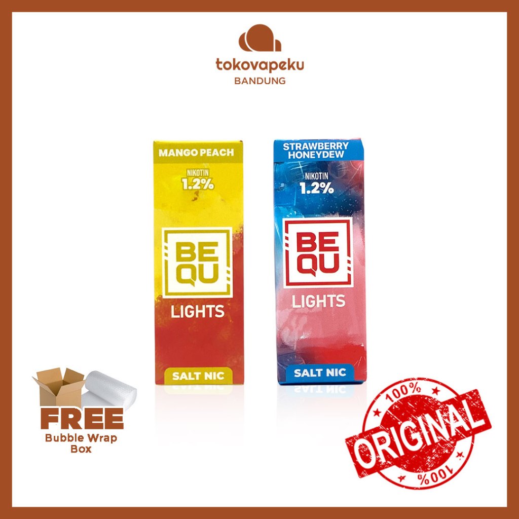 Jual BEQU LIGHTS SALTNIC SERIES 12MG BEQU LIGHTS SALT 30ML ORIGINAL by ...