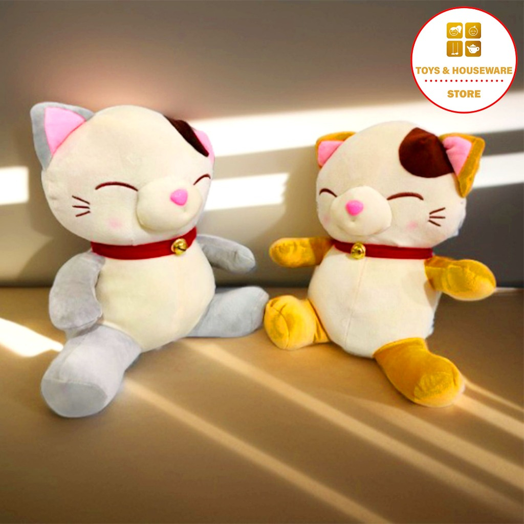 Jual Boneka Kucing Neko Cat Boneka Lucu Kerincing | Shopee Indonesia