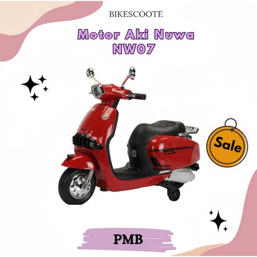 Jual Motor Aki NUWA NW-07 Motor Aki Anak Murah Mainan Vespa Murah Kendaraan Anak | Shopee Indonesia