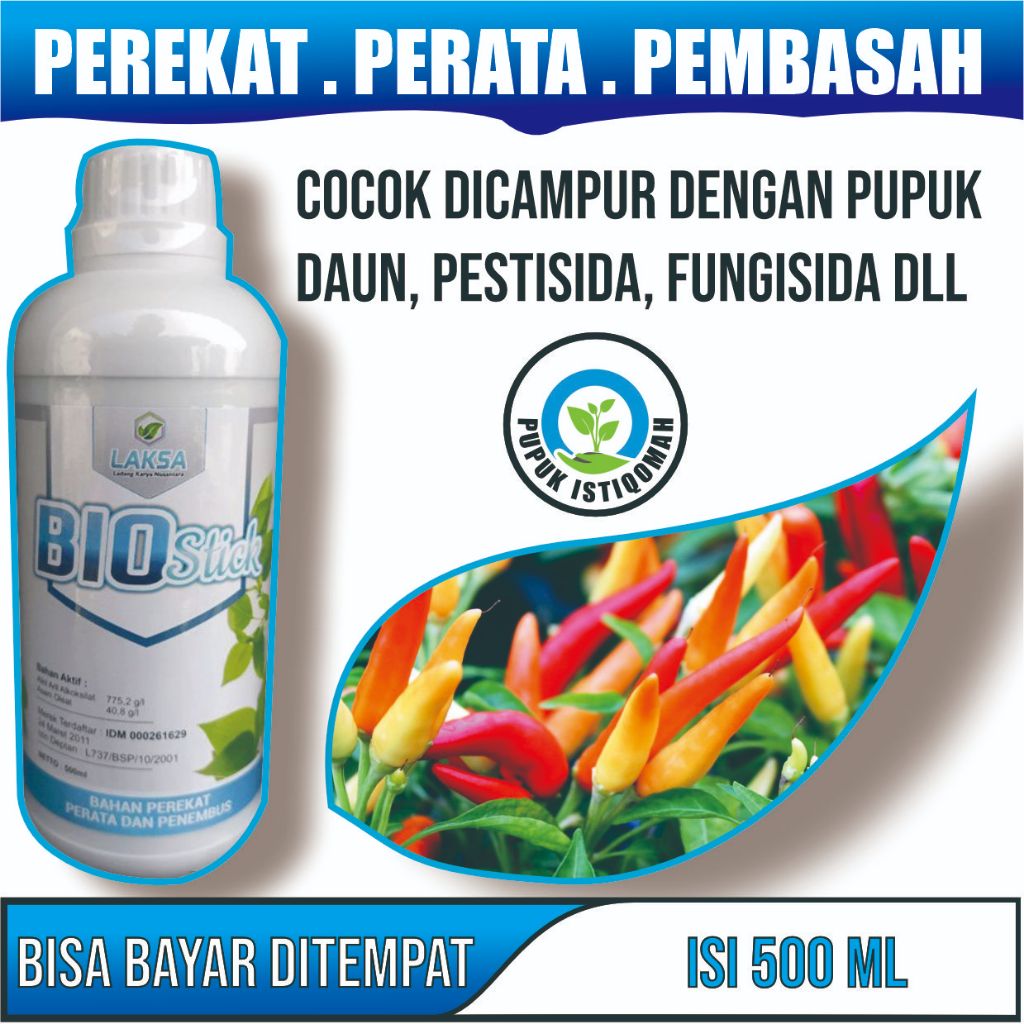 Jual PEREKAT ALAMI BIO STICK 500 ML Perekat Pupuk & Pestisida ...
