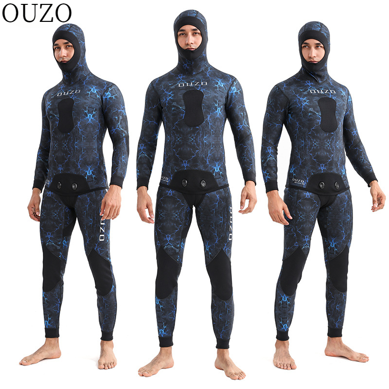 Jual 1.5Mm OUZO Pakaian Selam Tahan Dingin dan Hangat Baju Renang Musim ...