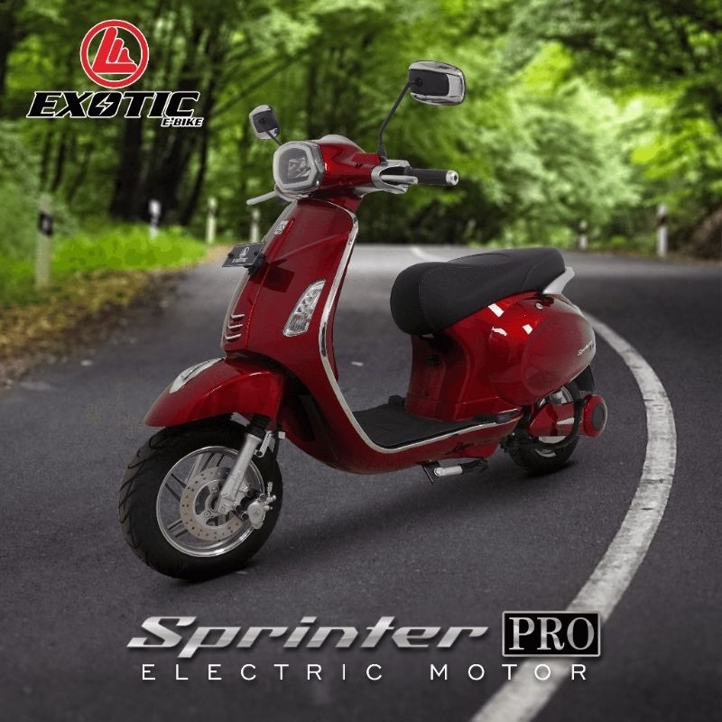 Jual Sepeda Motor Listrik EXOTIC SPRINTER PRO Terbaru 1200 Watt Garansi ...