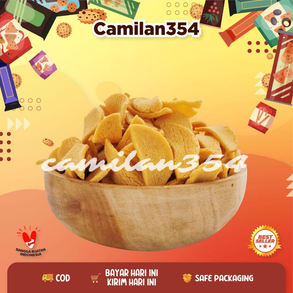 Jual Kripik Getas Mika Hafizah - 250gr / Jajanan Camilan Ringan Getas ...