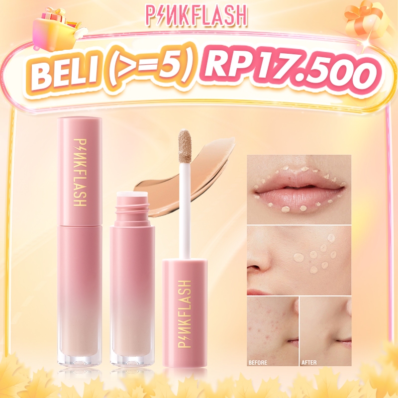 Jual PINKFLASH Liquid Concealer Tahan Air Tahan Lama Full Coverage Color Breathable Corrector ...