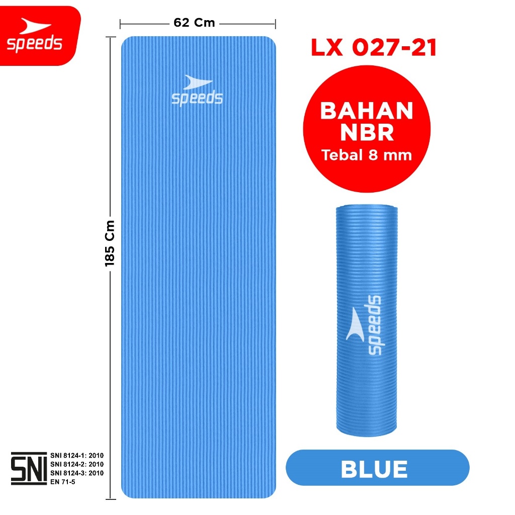 Jual SPEEDS Matras Yoga Tebal 8mm Mat Karpet Matras Olahraga Yoga Mat ...