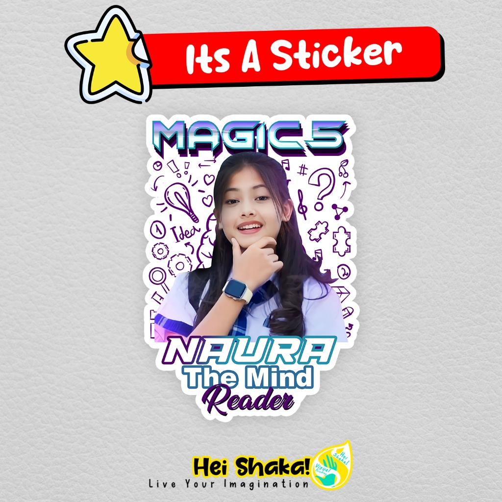 Jual Stiker Magic 5 Naura The Mind Reader Sticker Sinetron Series Bahan ...