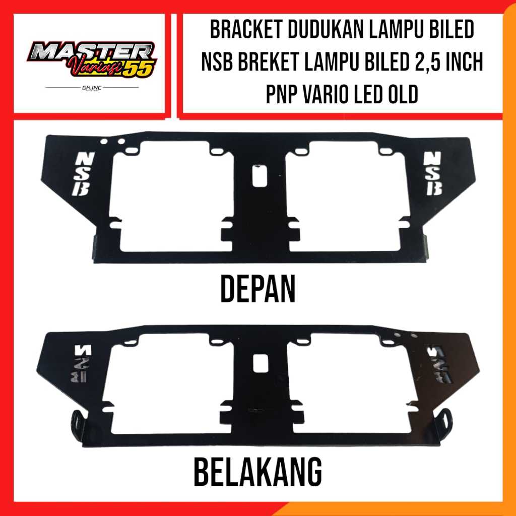 Jual BRACKET DUDUKAN LAMPU BILED NSB BREKET LAMPU BILED 2,5 INCH PNP ...