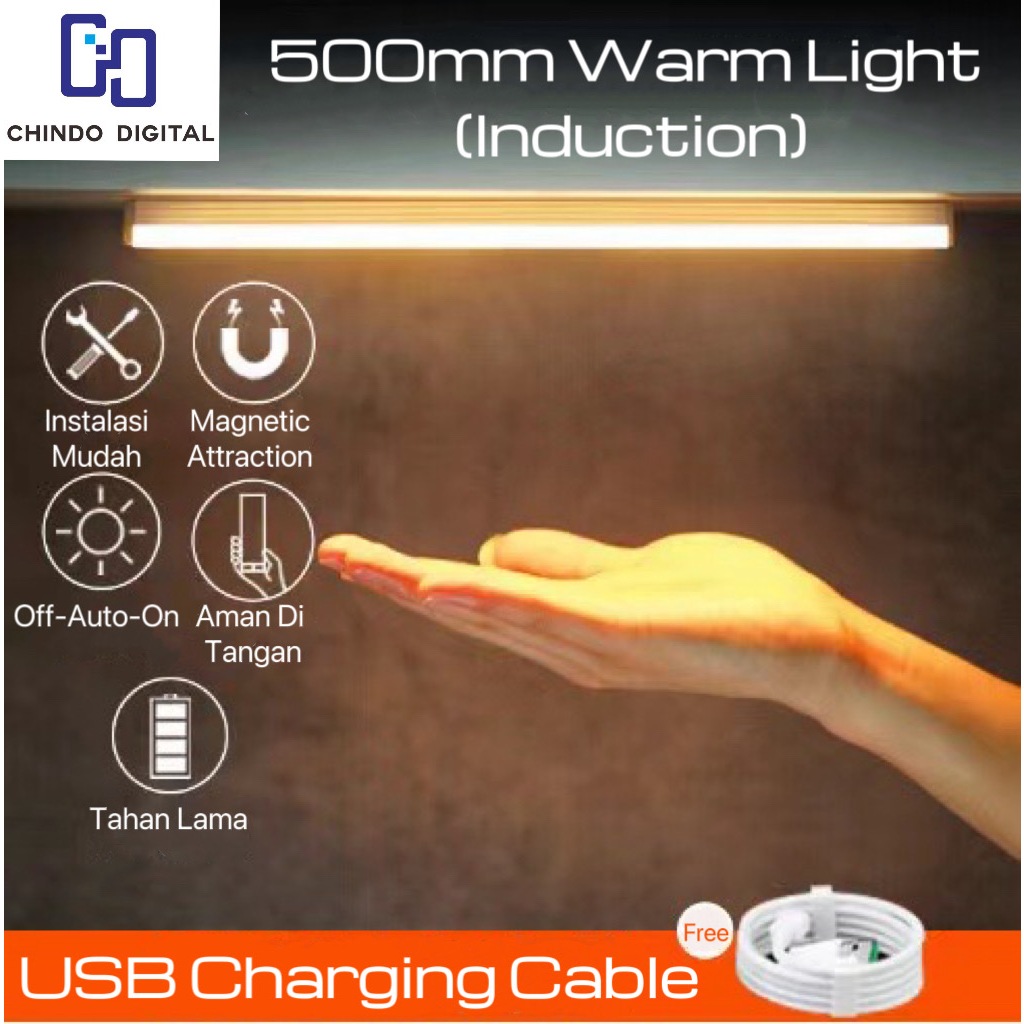 Jual Lampu Sensor Gerak Magnetic Motion Sensor Lampu Stick Panjang LED ...