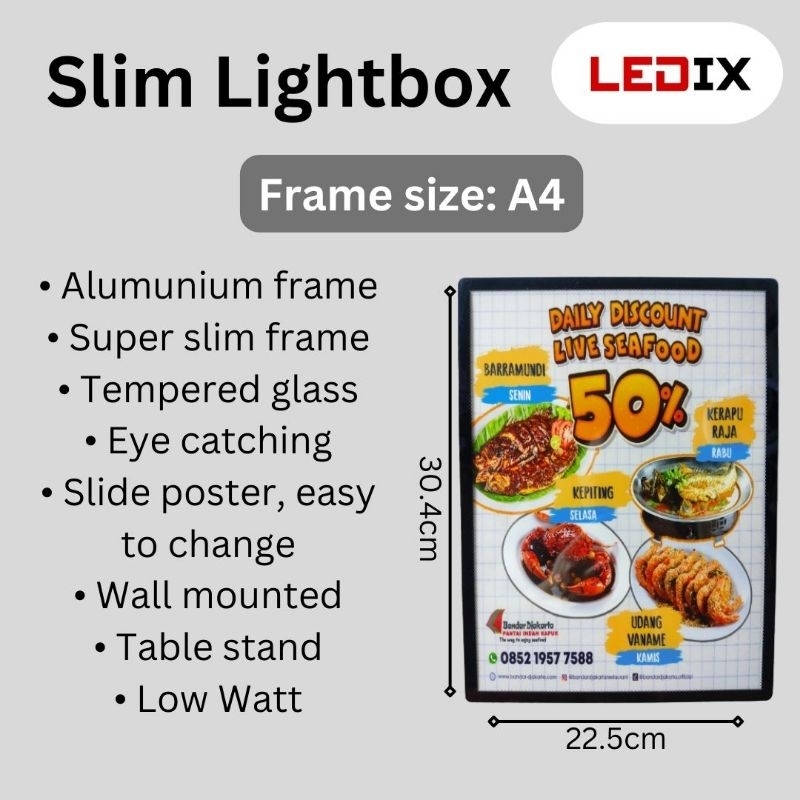 Jual Lightbox / lightpad / Neonbox tipis A4 | Shopee Indonesia
