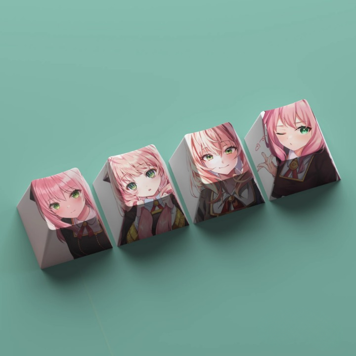 Jual Spy x Family Anya Yor Forger Thorn Princess Keycaps Mechanical ...
