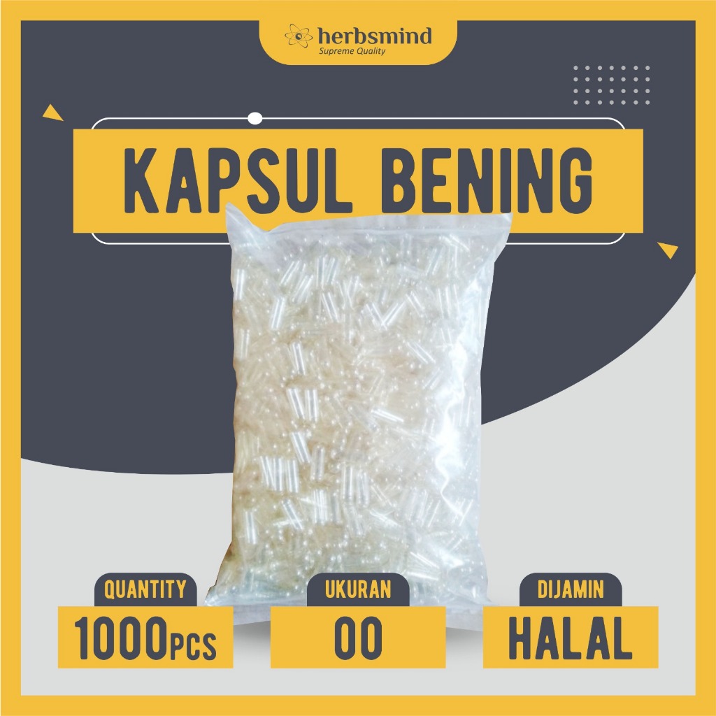 Jual Cangkang Kapsul Bening Ukuran 00 - 1000 caps | Halal Gelatin Kulit Sapi | Kapsul Kosong ...
