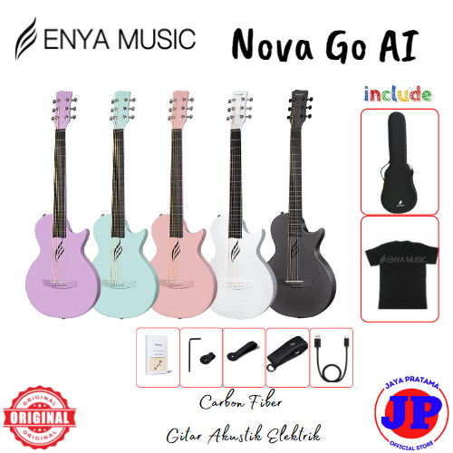 Jual Enya Music Nova Go AI Carbon Fiber Gitar Akustik Elektrik Original | Shopee Indonesia