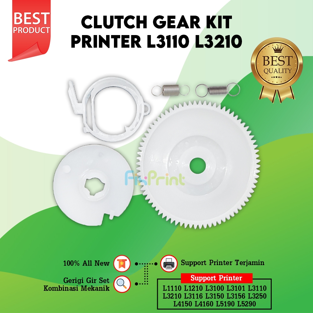 Jual Clutch Gear Kit Gerigi Printer Epson L1110 L1210 L1250 L1256 L3100 ...