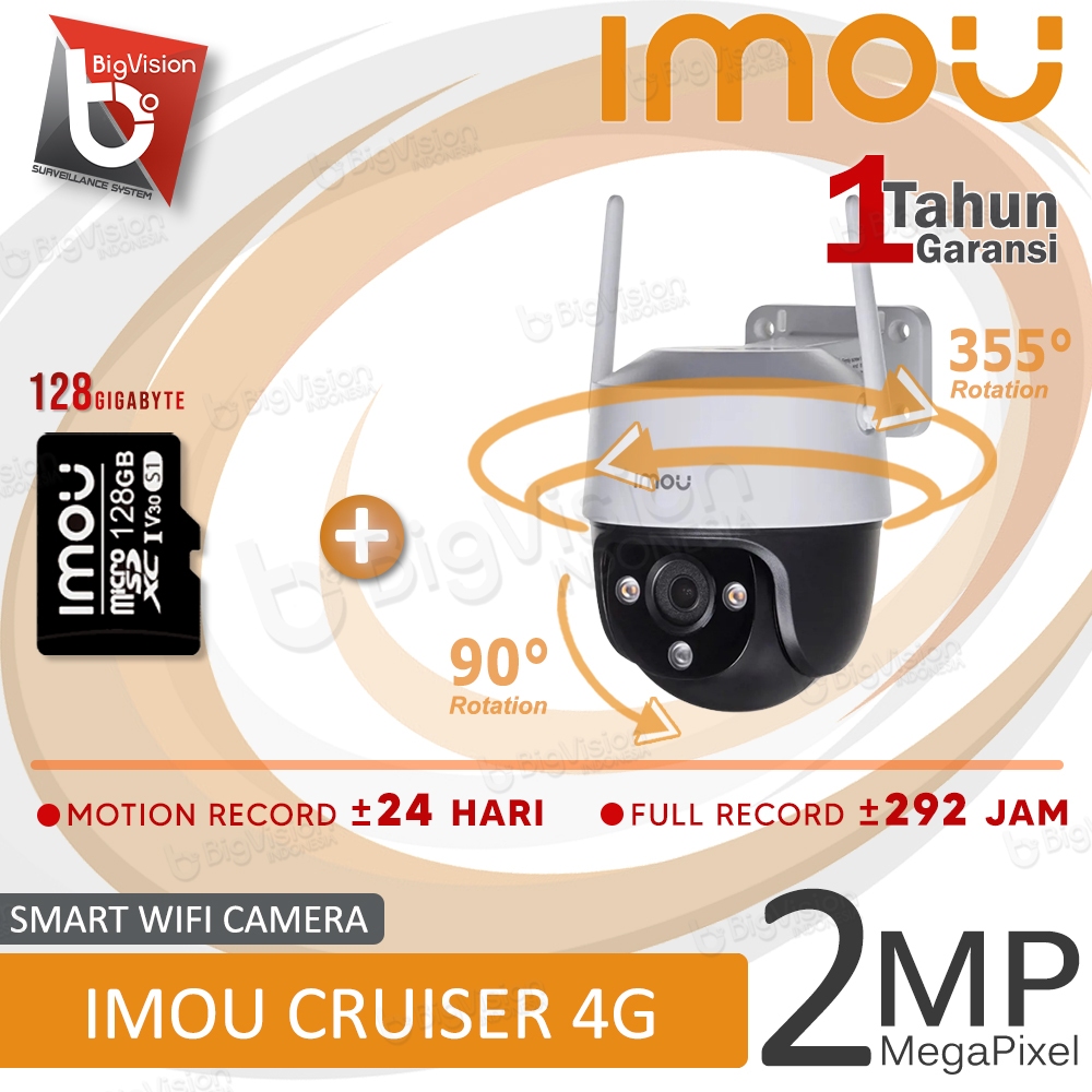 Jual IMOU CRUISER 4G 2MP SMART WIFI CAM IP CAMERA PTZ CCTV WI-FI KAMERA ...