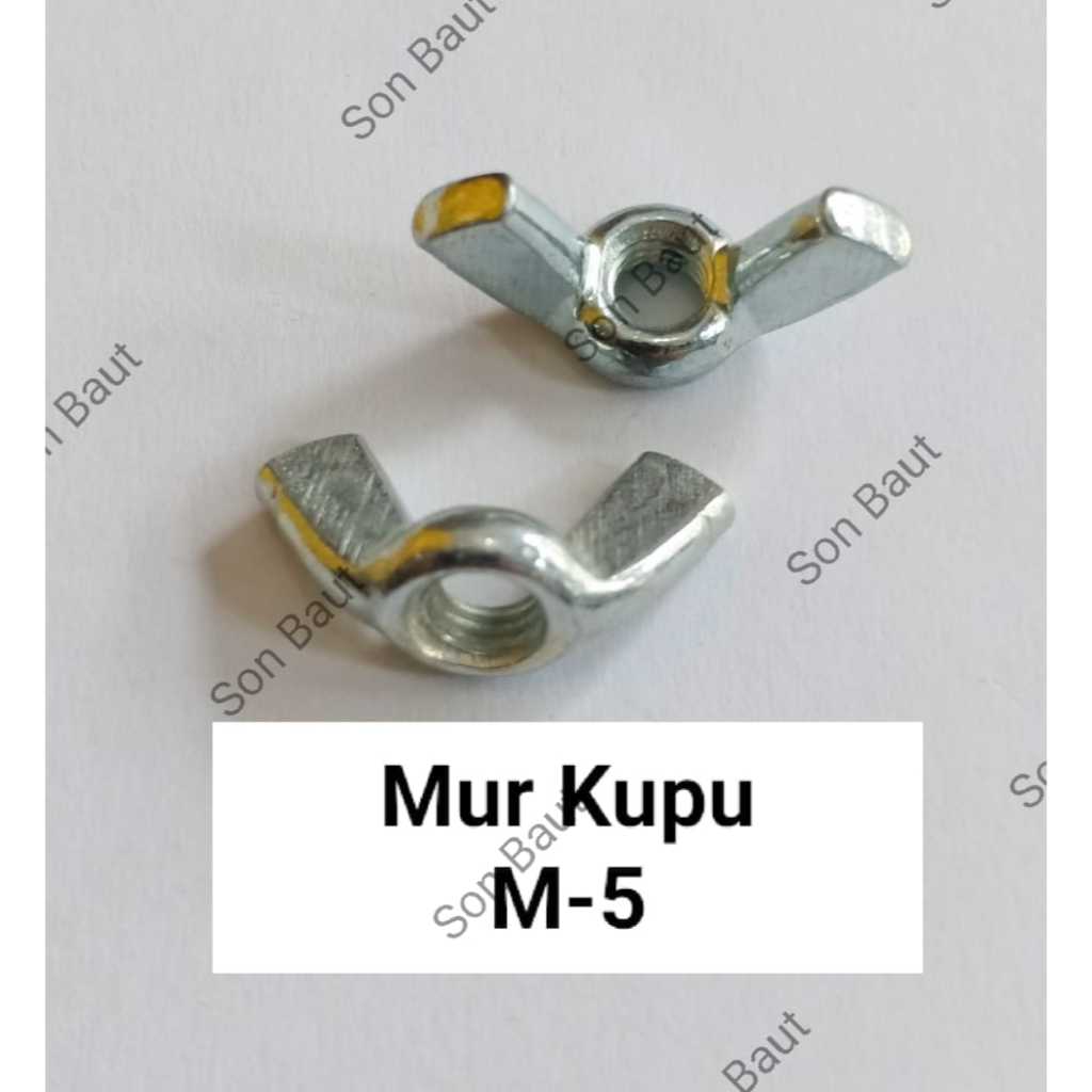 Jual Mur Kupu M5 / Mur kuping Baut 8 | Shopee Indonesia