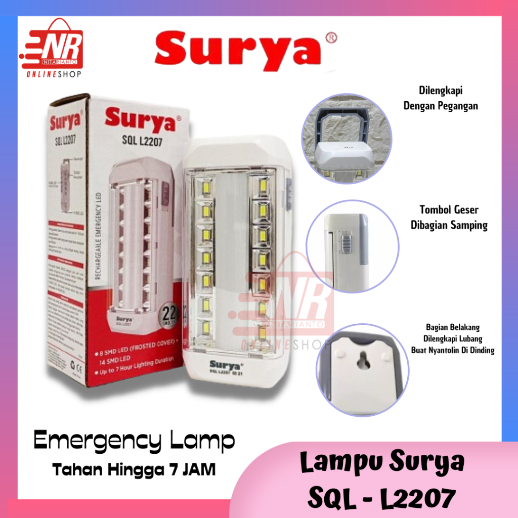 Jual Lampu SURYA EMERGENCY LAMP SQL L2207 - Lampu Darurat - Lampu ... Jual Lampu SURYA EMERGENCY LAMP SQL L2207 - Lampu Darurat - Lampu ...
