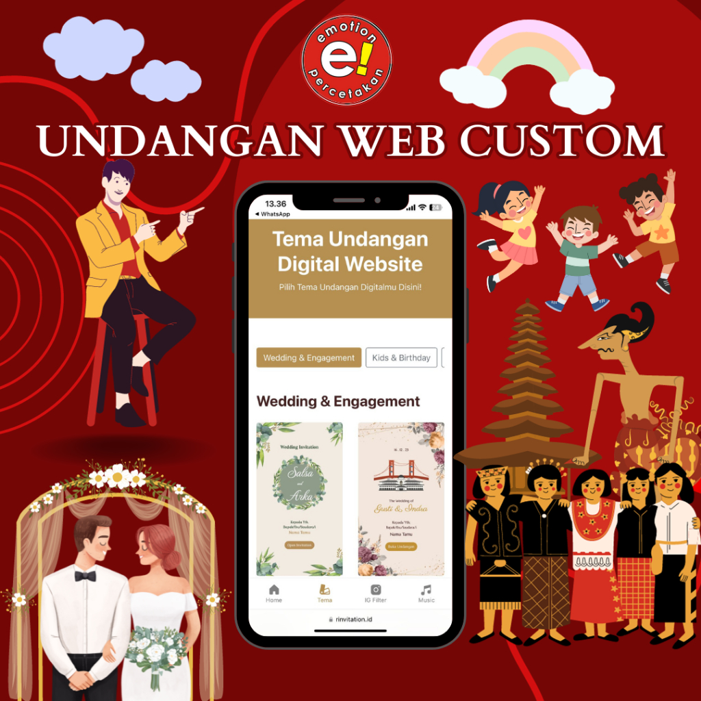 Jual Undangan Web Undangan Link Undangan Unik Undangan Digital Undangan ...