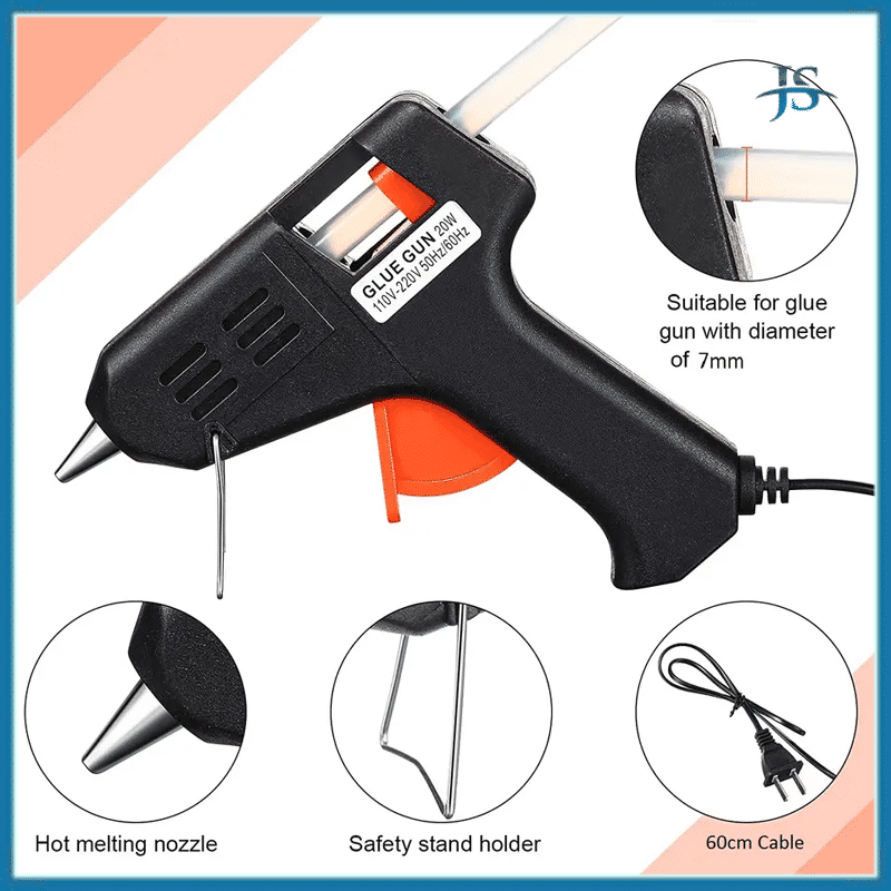 Jual JS PAKET 5PCS DAN 1PCS / 10PCS ALAT PISTOL LEM TEMBAK LISTRIK 20 ...