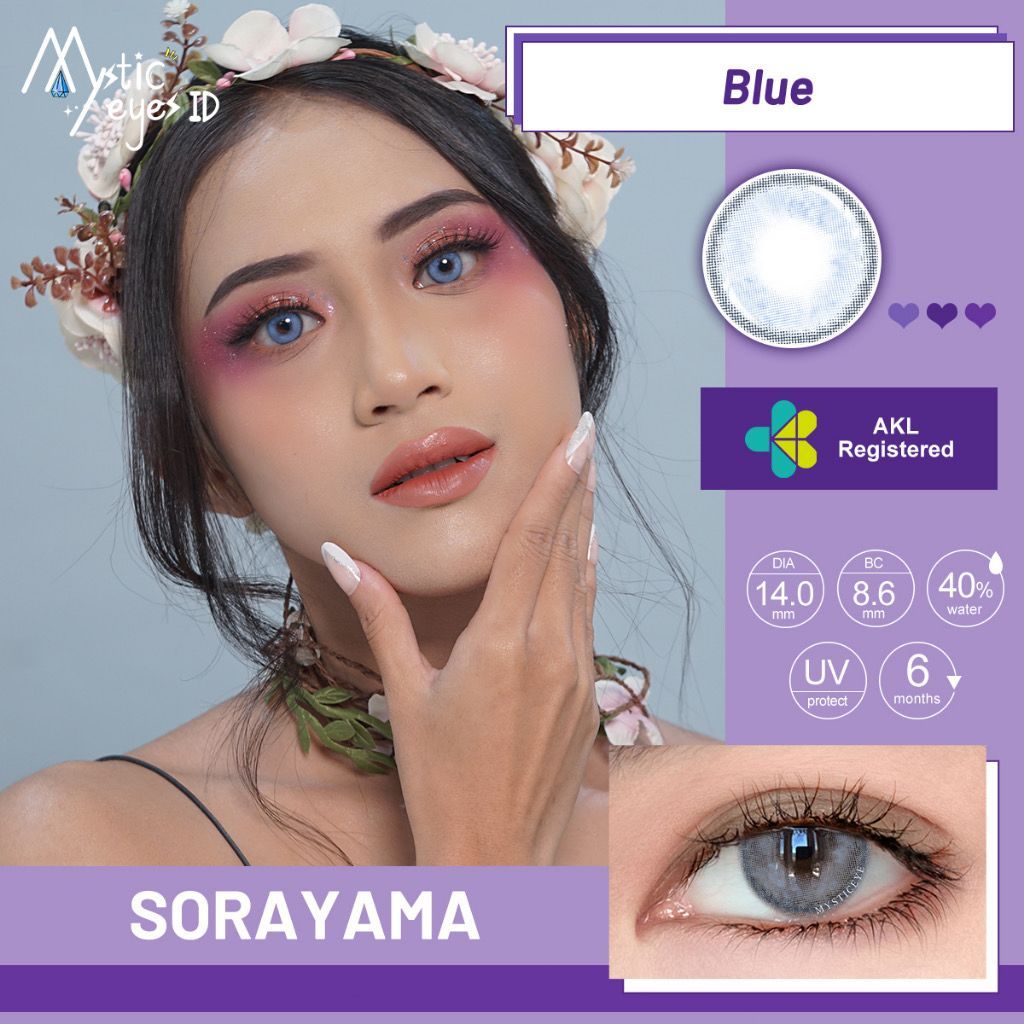 Jual MYSTICEYES SOFTLENS SORAYAMA SERIES GREY COLOR LENSA KONTAK NORMAL 14.0 MM | Shopee Indonesia