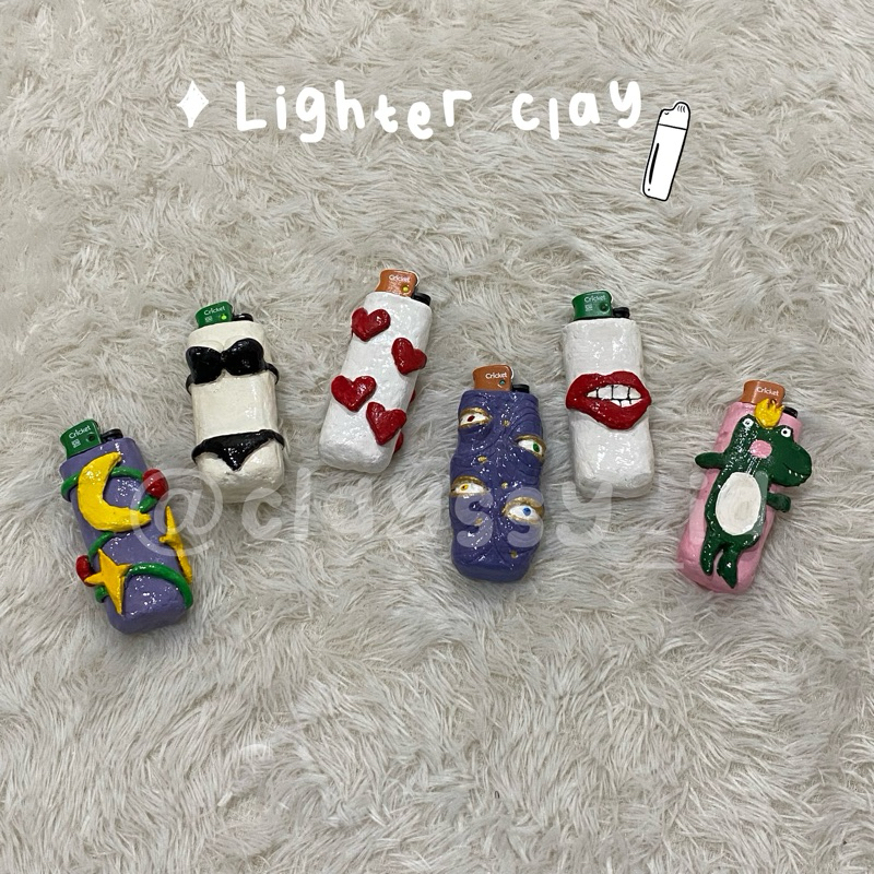 Jual [OPEN CUSTOM] Lighter Clay Case // Korek api clay - handmade ...