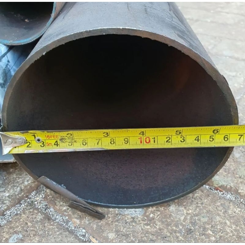 Jual Pipa Besi hitam 6 inch tebal 2,3mm Panjang 80cm | Shopee Indonesia