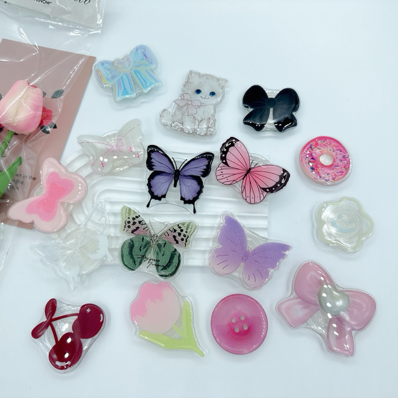 Jual AESTHETIC ACRYLIC POP SOCKET PHONE HOLDER HP KOREAN STYLE ...