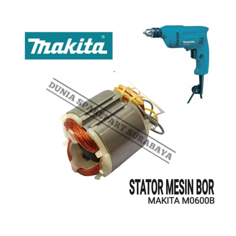 Jual Sparepart Stator For Mesin Bor Makita M0600B / Bantalan Rumah ...
