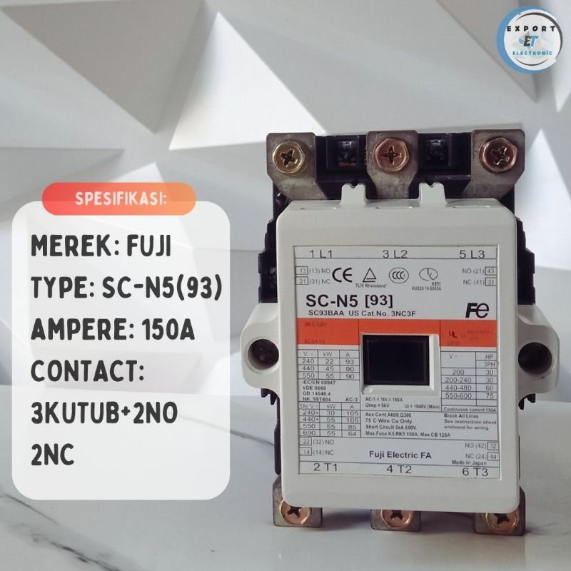 Jual MAGNETIK CONTACTOR FUJI KONTAKTOR FUJI SC-N5 sc-n5 scn5 220Vac | Shopee Indonesia