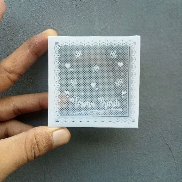 Jual Kotak Mika Souvenir Kaca Pasir Ukuran 7,2x7,2x1,5cm | Shopee Indonesia