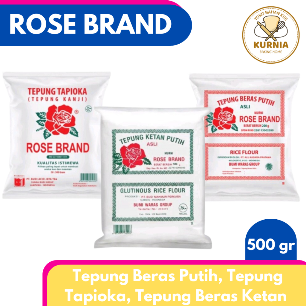 Jual ROSE BRAND TEPUNG BERAS PUTIH / TEPUNG TAPIOKA / TEPUNG BERAS ...