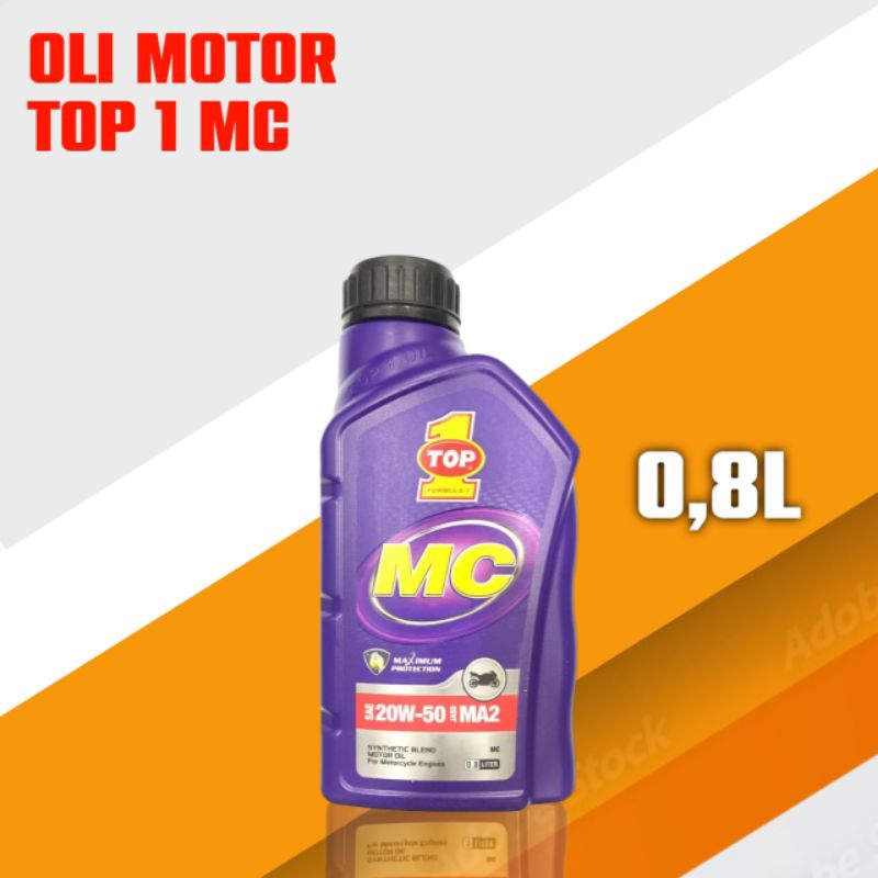 Jual OLI TOP 1 MC SAE 20W-50 | 0,8 L ORIGINAL | Shopee Indonesia
