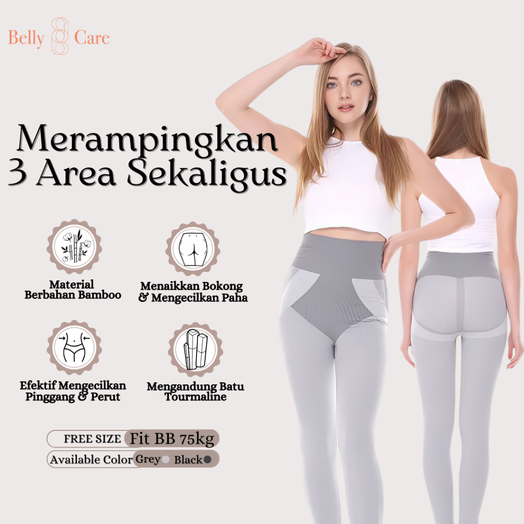 Jual BELLYCARE LEGGING PELANGSING & KESEHATAN TERAMPUH: SLIMMING TOURMALINES "BLACK" and "GREY ...