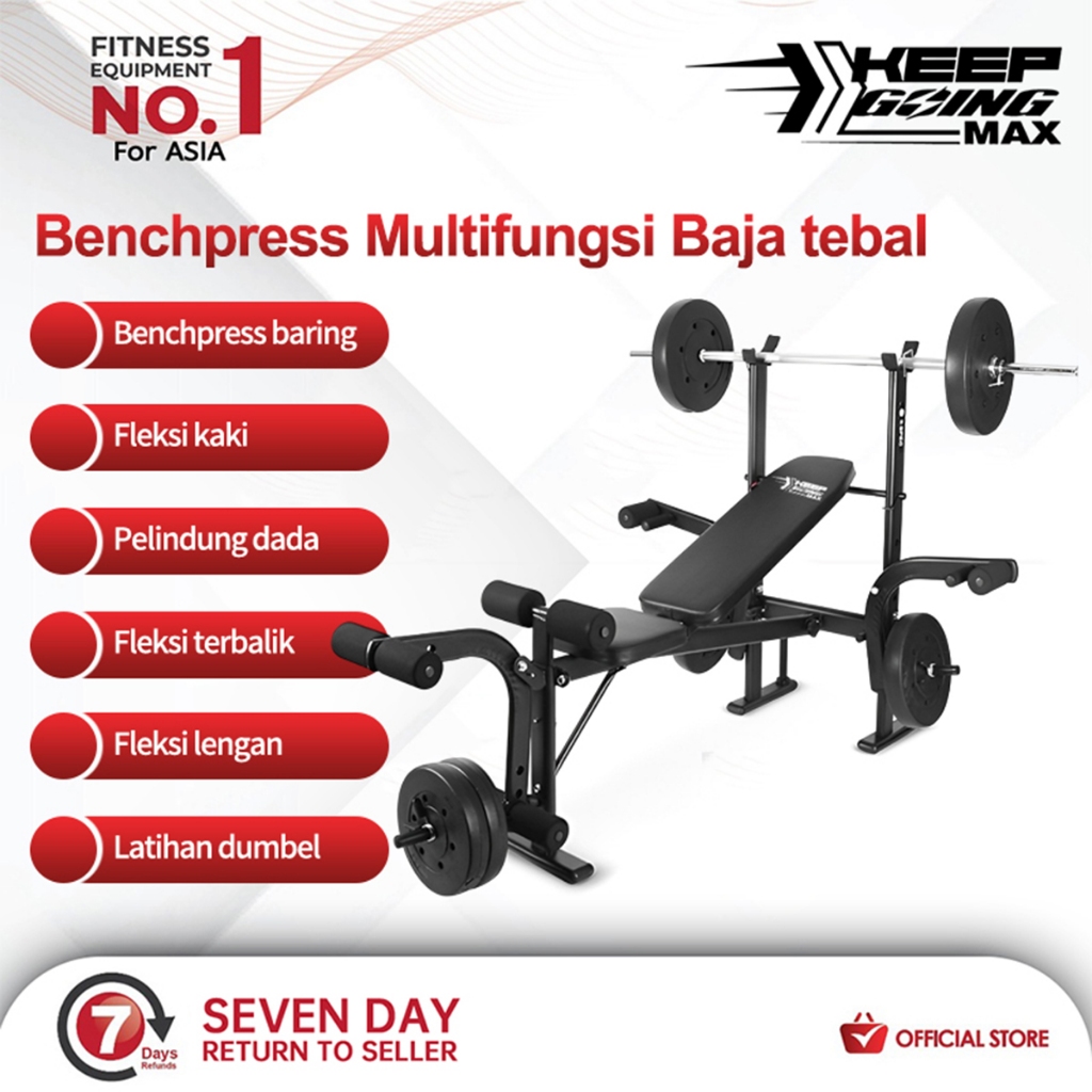 Jual Rak Barbel/Rak Bench Press Multifungsi/Rak Bench Press Barbel ...