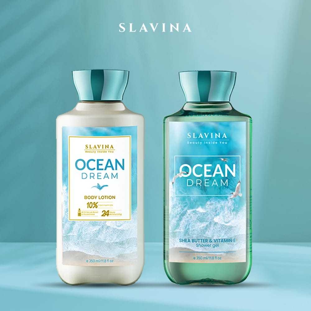 Jual SLAVINA BUDLING Shower Gel & Body Lotion 350ml (BPOM) | Shopee Indonesia