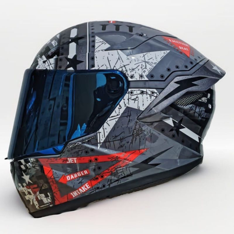 Jual HELM FULL FACE KBR MLA Ttc leopard MISANO & Polos SNI Dewasa ...