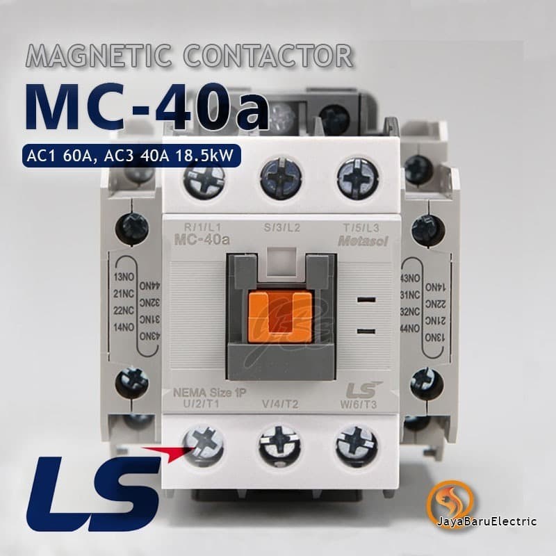 Jual Kontaktor / Contactor LS MC-40a MC40a 110V 220V 380V | Shopee ...