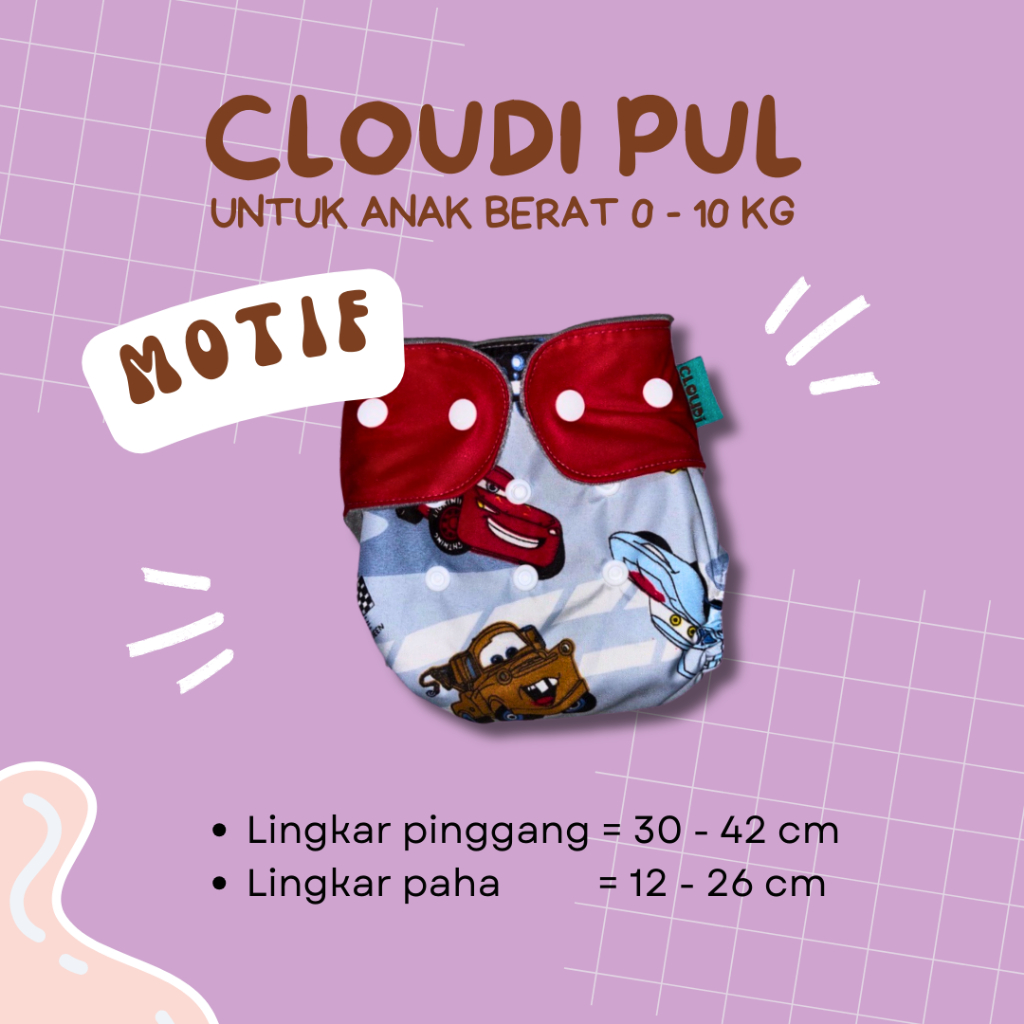 Jual CLODI POPOK KAIN BAYI REGULER MOTIF CLOUDI CLOUDY NEWBORN HINGGA BERAT 13KG | Shopee Indonesia