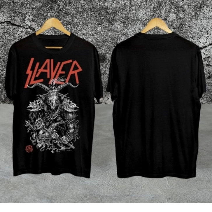 Jual kaos pria GOAT SLAYER band rock metal t-shirt | Shopee Indonesia