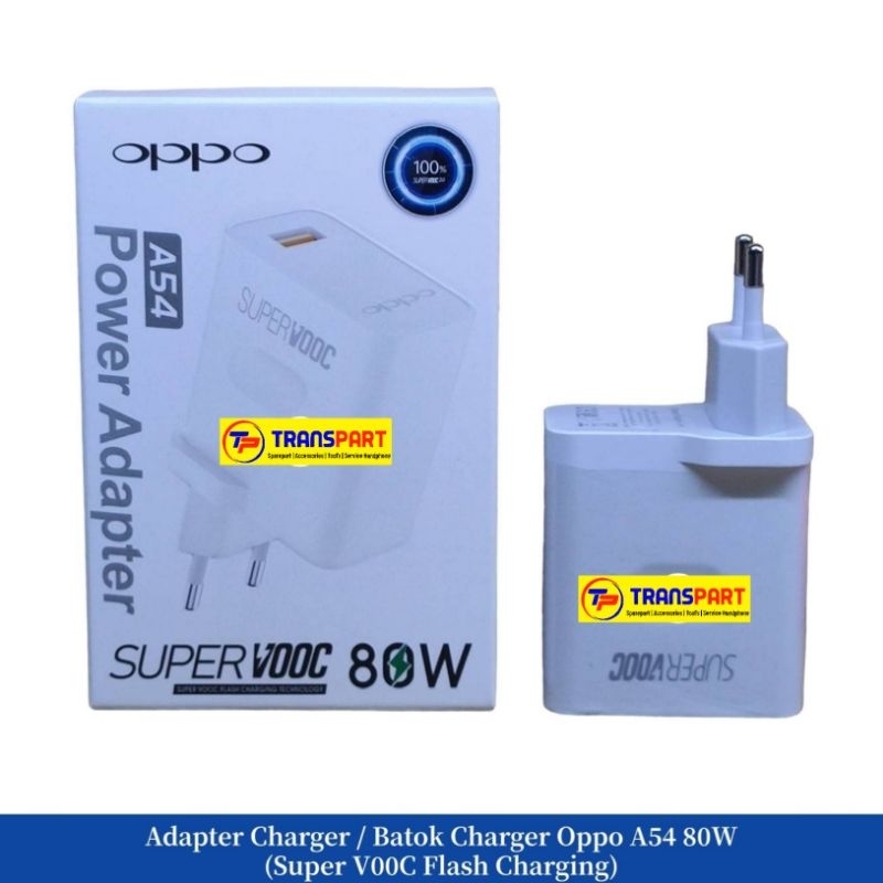 Jual Adapter Charger / Batok Charger Oppo A54 80W Super V00C Flash ...