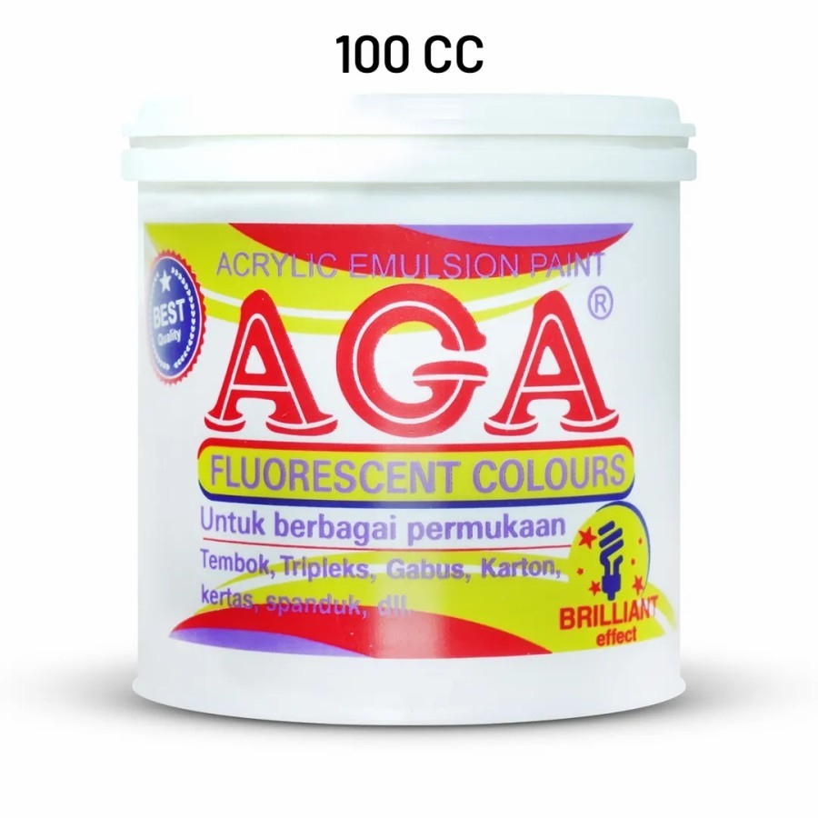 Jual cat AGA FLUORESCENT 100cc | Shopee Indonesia
